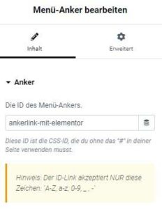 Elementor-Anleitung: Anker-Link setzen [3 Varianten]